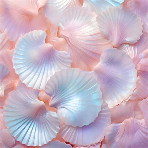 Premium Ai Image Opalescent Shell Texture