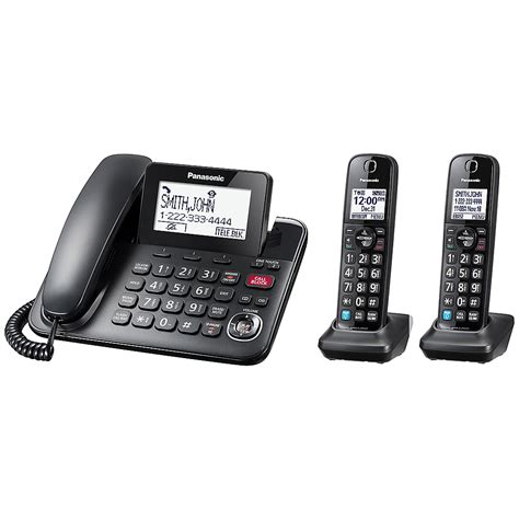 Panasonic KX TGF B DECT Expandable Corded Cordless Phone System With Bluetooth Pairing