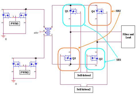 Push Pull With Self Driven Synchronous Rectification Sdsr Circuit