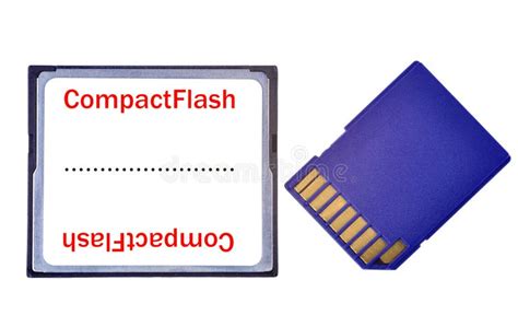 Compact Flash vs SD Card stock photo. Image of secure - 21284052