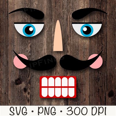 Nutcracker Face Svg Nutcracker Face Png Nutcracker Face Sublimation