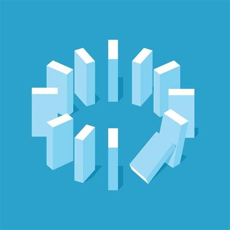 Vector Image Of Dominoes Falling Down 22709591 Vector Art At Vecteezy