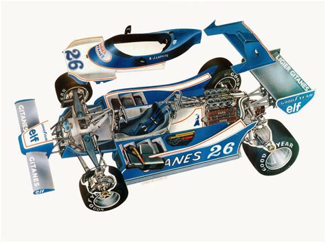 Ligier Js11 Cutaway Drawing In High Quality