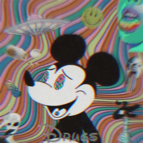 🚬🚬 Mickey Drugs Crazy Lsd Micky Mouse Drugs Disney Characters