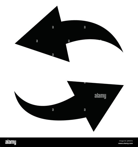 Rotation Arrow Icon On White Background Stock Vector Image And Art Alamy