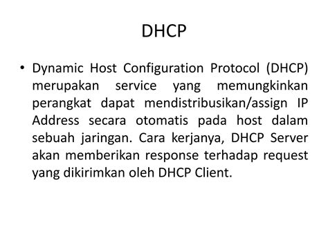 Fungsi Dhcp Server Ppt