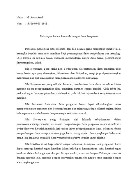 Hubungan Ilmu Pengairan Dengan Pancasila Pdf