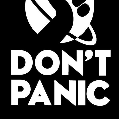 Vinyl Sticker Hitchhikers Guide Etsy