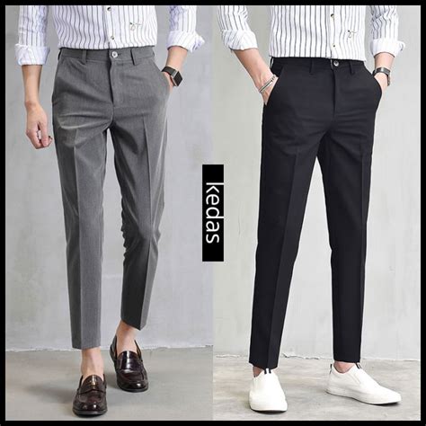 Kades กางเกงขายาว สำหรับผู้ชาย กางเกงใส่ทำงาน กางเกงสแล็ค ขาห้าส่วน Th