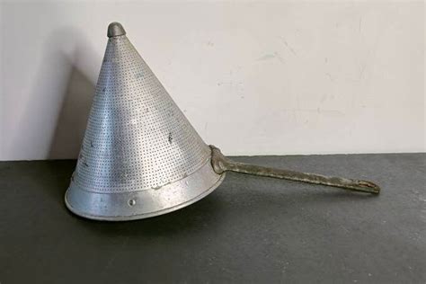 Old Tournus Vintage Aluminum Colander Old Utensil Kitchen Decoration Art Made In France