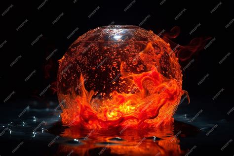 Premium Photo Fiery Orb Fusion