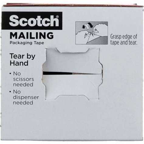 Scotch® Tear By Hand Mailing Packaging Tape 1 88 In X 629 In 1 88 X
