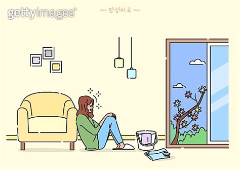 피로 피로 물체묘사 사람 라이프스타일 잠 휴식 춘곤증 소파 거실 이미지 Jv12243416 게티이미지뱅크