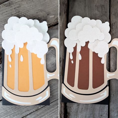 Beer Mug Card Etsy