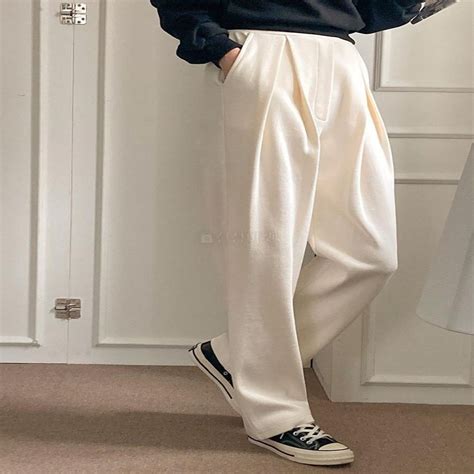 여자 가을츄리링 핀턱 검정색 밴딩 와이드팬츠