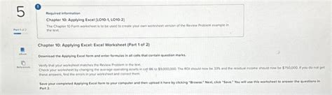 Solved Chapter Applying Excel Student Form Xisx File Chegg