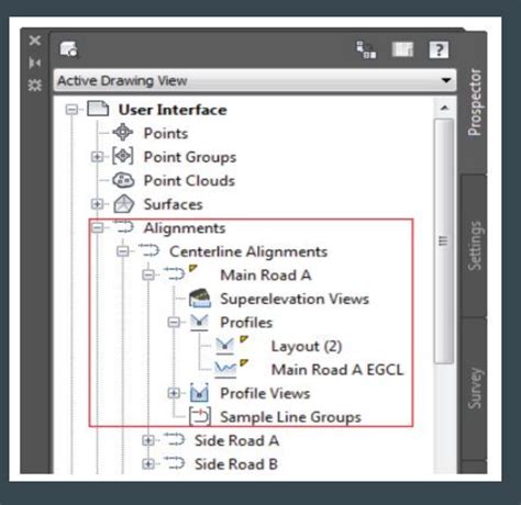 Civil 3d Pro Designer Working With The Toolspace
