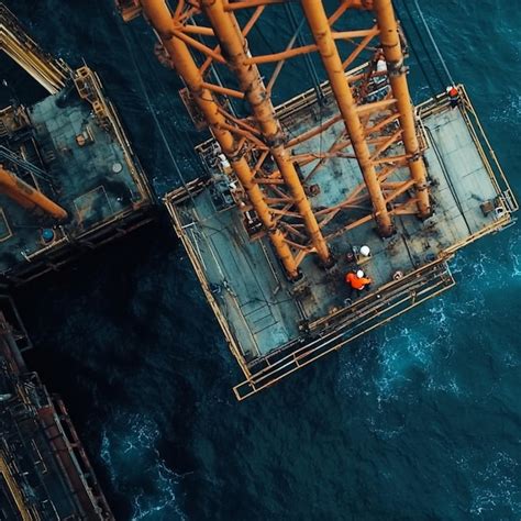 Stunning Photo Of A Vast Offshore Platform Premium Ai Generated Image