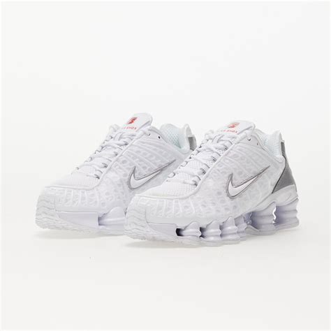 Nike W Shox Tl White White Metallic Silver Max Orange Glamibg