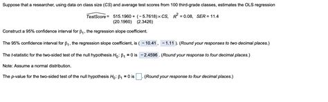 Solved C The P Value For The Two Sided Test Of The Null Chegg