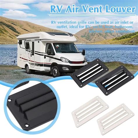 1pair Rv Motorhome Air Vent Louver Professional Bathroom Office