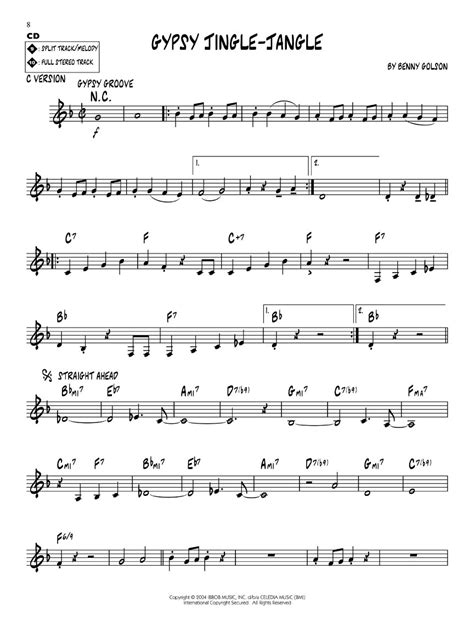 Jazz Play Along V055 Benny Golson Sheet Music Sku 00843052 Stanton