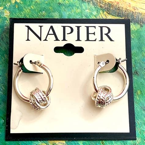 Napier Jewelry New Napier Lever Back Pierced Circle Knott Earrings Poshmark