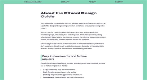 I Launched A Directory With Ethical Design Resources By Sarah L Fossheim