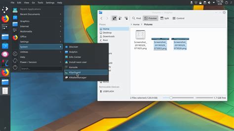 Kde Plasma Desktop Vertical Panel Global Menu