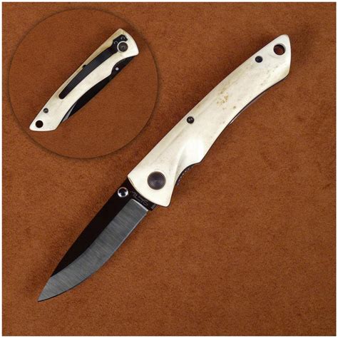 Stone River Gear Ceramic Folding Knife With Genuine Stag Handle Folding Knives At
