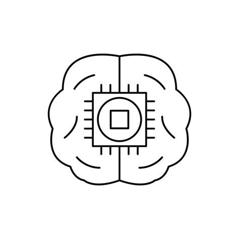 Robotic Technology Brain Chip Vector Icon 22764125 Vector Art At Vecteezy