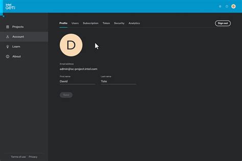 Account And Users Management Geti Documentation
