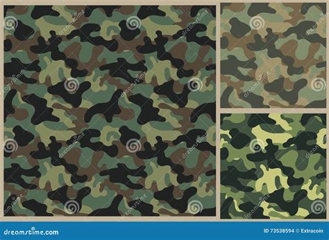 Modelo De Color Caqui Textura Del Camuflaje Ilustración Del Vector