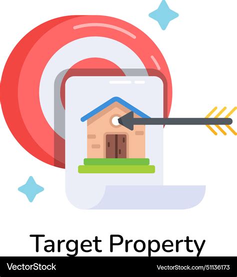 target property royalty free vector image vectorstock