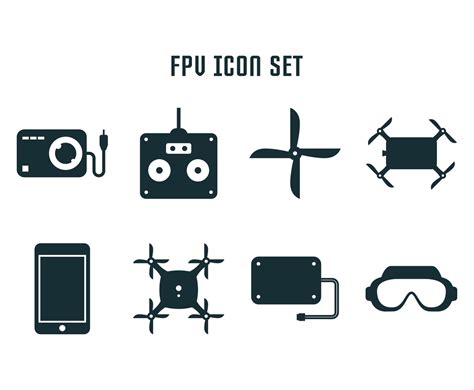 Fpv Icon Set Vector Art And Graphics