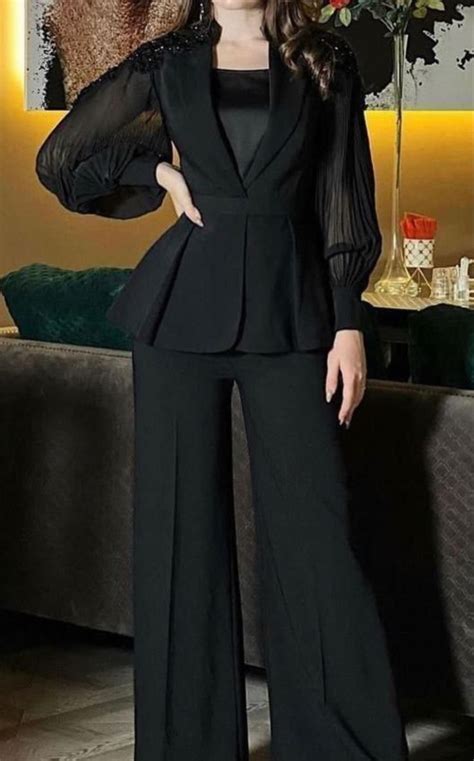 100 Elegant And Fancy Black Suits For Women Have Inspiration Simple