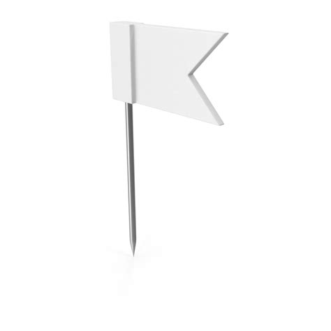 Flag Pin White 3d Object 2372261191 Shutterstock