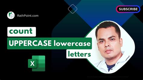 how to count uppercase or lowercase letters in excel youtube