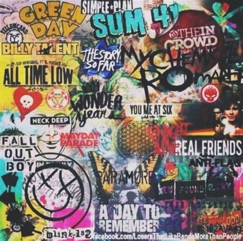 Punk Rock Bands Collage