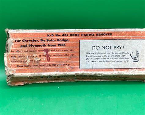 Vintage K D Tool 435 Door Handle Removal Tool For Chrysler Vehicles Etsy