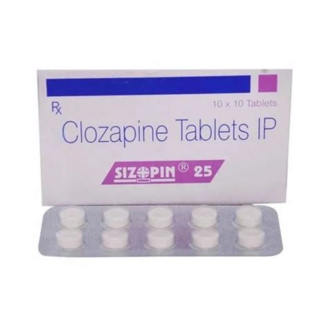 Clozapine 25 Mg Tablets At ₹ 3113stripe Anti Psychotic Medicine In