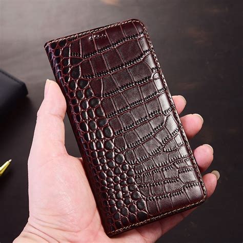 Кожаный чехол для мобильного телефона Iphone 16 Pro Max материал из воловьей кожи узор