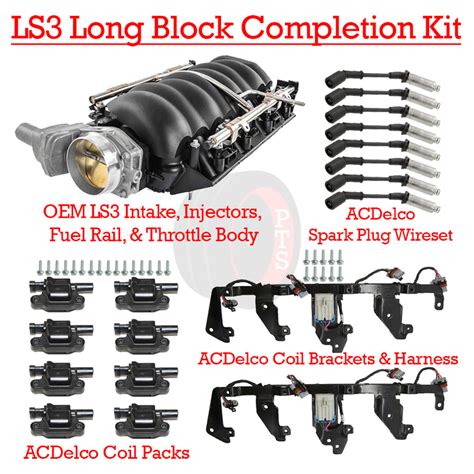 Ls3 Long Block Completion Kit For 430 495 525 Crate Engines Pro Touring Store