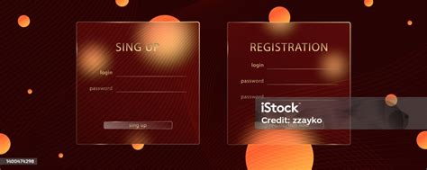 유리 형태 효과 투명한 서리가 내린 아크릴 카드 구독 로그인 양식입니다 짙은 갈색 배경에 주황색 노란색 그라디언트 원이 있습니다 사실적인 유리 형태 무광택 플렉시 글라스