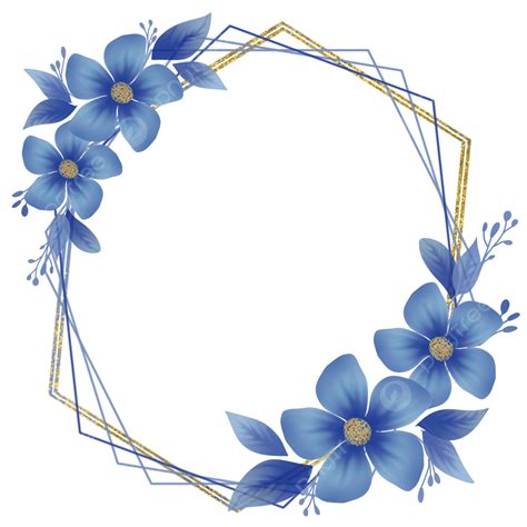 Blue Flowers Photo Frames At Michael Danforth Blog
