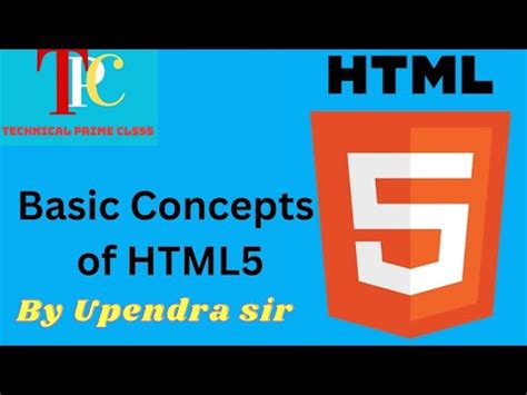 Tutorial 1 Basic Concept Of HTML5 HTML5 Tags Elements Structure Of