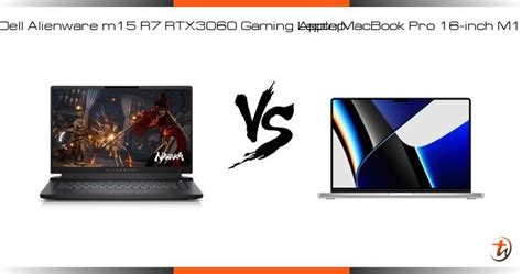 Banding Dell Alienware M15 R7 Rtx3060 Gaming Laptop Dan Apple Macbook