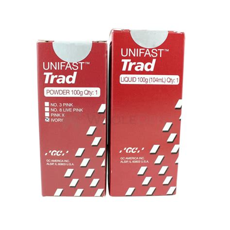 Gc Unifast Trad Acrylic Set 100g Powder And 100ml Liquid Wholedent