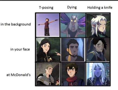 True The Dragon Prince Meme The Dragon Prince Alignment Chart