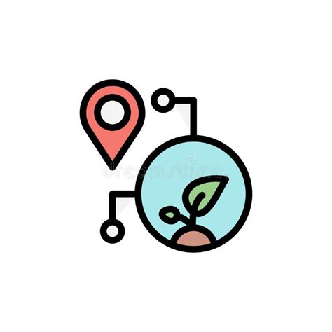 Database Placeholder Plant Icon Simple Color With Outline Vector Elements Of Automated